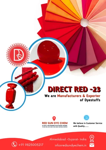 Buy Direct Red 23 Dye Dyestuffs Red Sun Dye Chem Is Manufacturer And ...