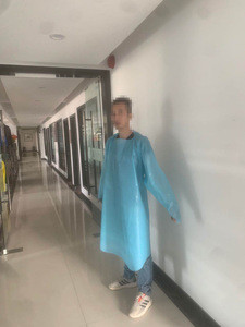 Buy Disposable Plastic Apron With Thumb Loop / Apron Sleeve Plastic ...