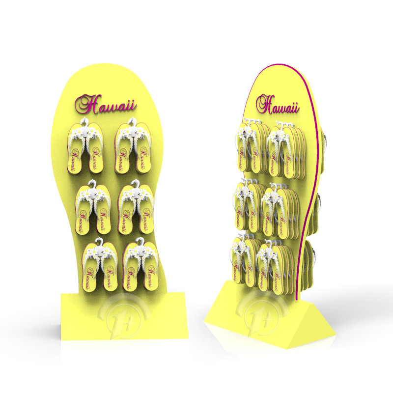 Buy Free Samples Flip Flops Pegboard Hook Display Rack Corrugated ...
