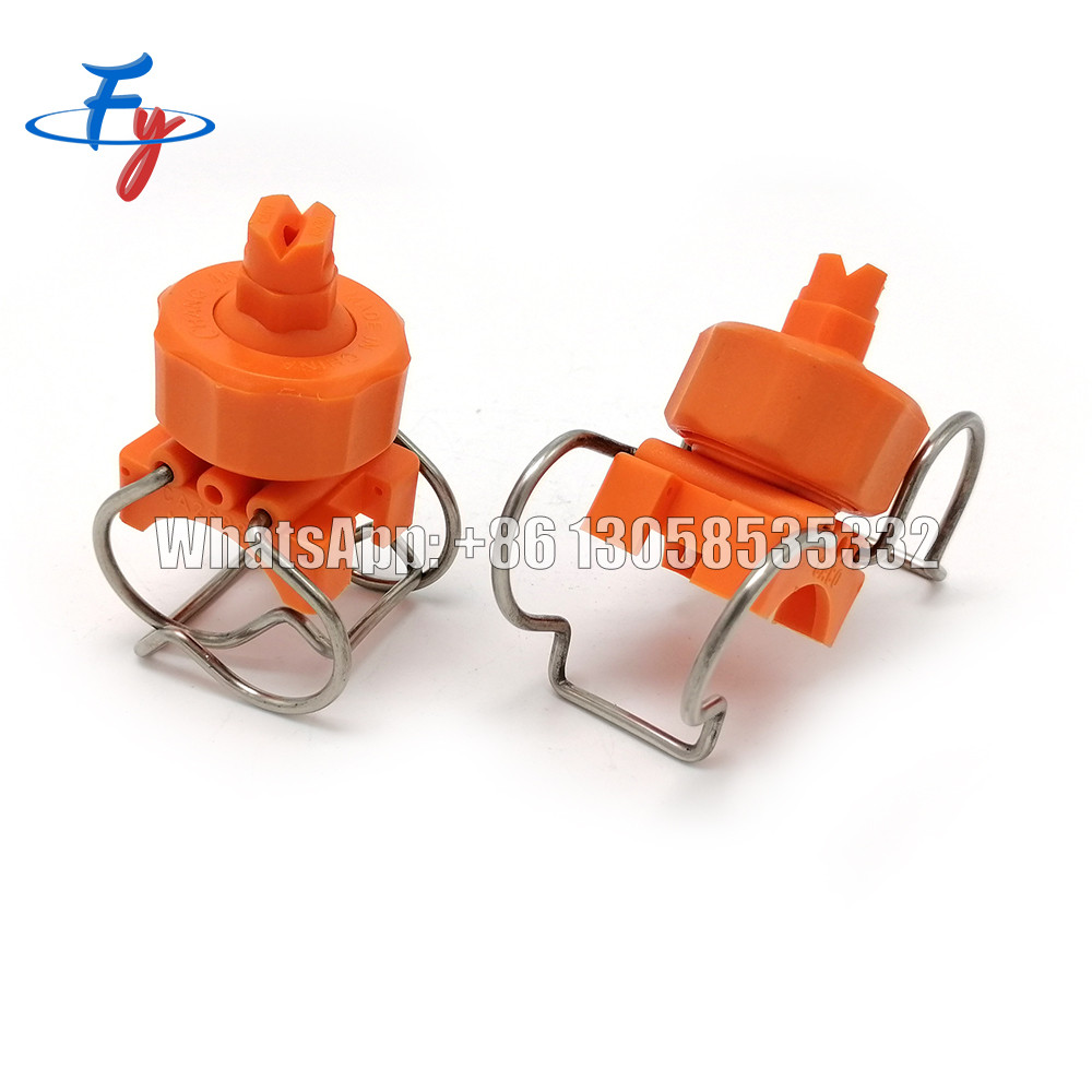 Buy Fy Adjustable Ball Clip-on Hose Nozzle, Double Clamp Eyelet Clamp ...