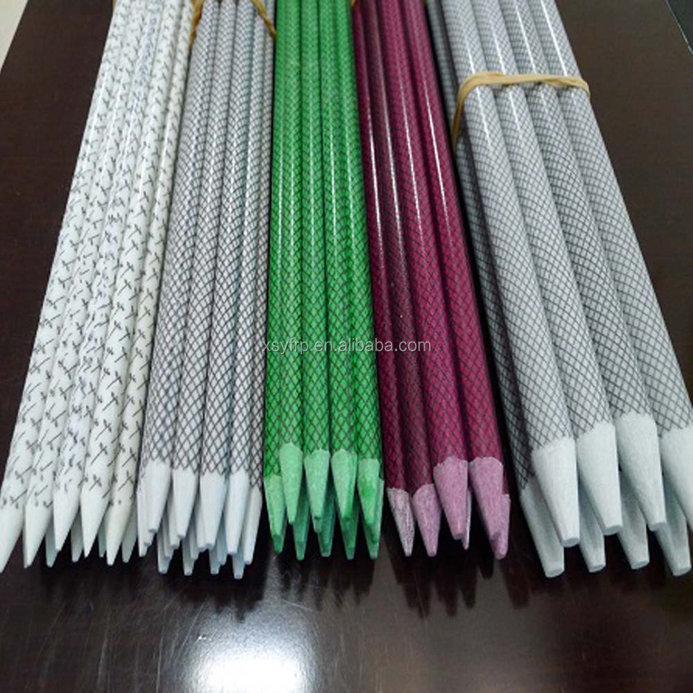 Buy Gfrp Fiberglass Reinforced Plastic Garden Pole With Pencil Pointed ...