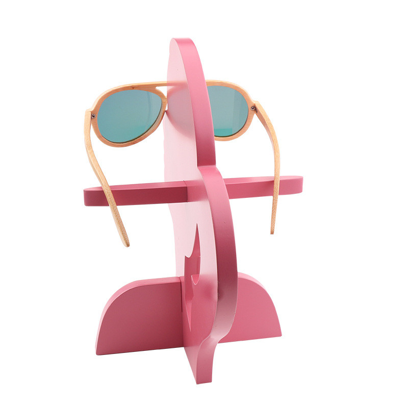 Buy Head Shaped Dismountable Unique Design Glasses Display Rack Wooden ...