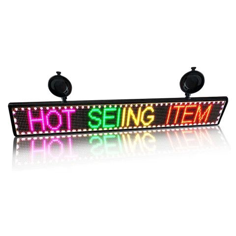 Buy High Bright 80cm Car Led Sign P6 Rgb Color Wifi Programmable ...