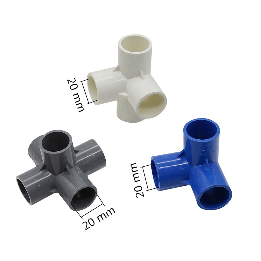 Buy Inner Diameter 20mm Pvc Tube Connector Pvc 3 Way 4 Way 5 Way ...