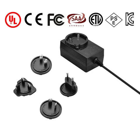 Buy Interchangeable Plug Adapter 5v 1a Power Supply 5 Volt 1 Amp Ac Dc ...