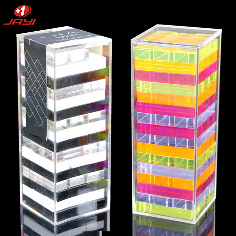 Buy Jayi Acrylic Factory Custom Luxurious Lucite Jenga Classic Chess ...
