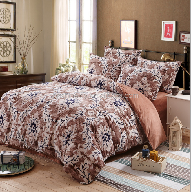 Buy King Size Eco-friendly 100% Cotton 4pcs Bedding Sets Winter ...