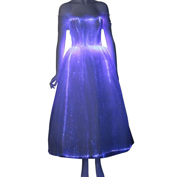 Buy Led Light Up Fibre Optic Dress Lady Womens Evening Dresses Women ...