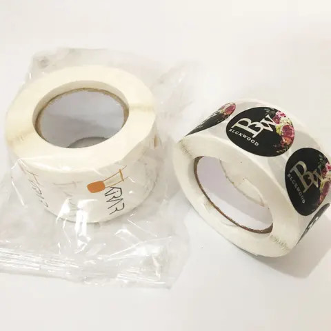 Buy Manufacturers Custom Logo Sticker Private Brand Name Printing Logo ...