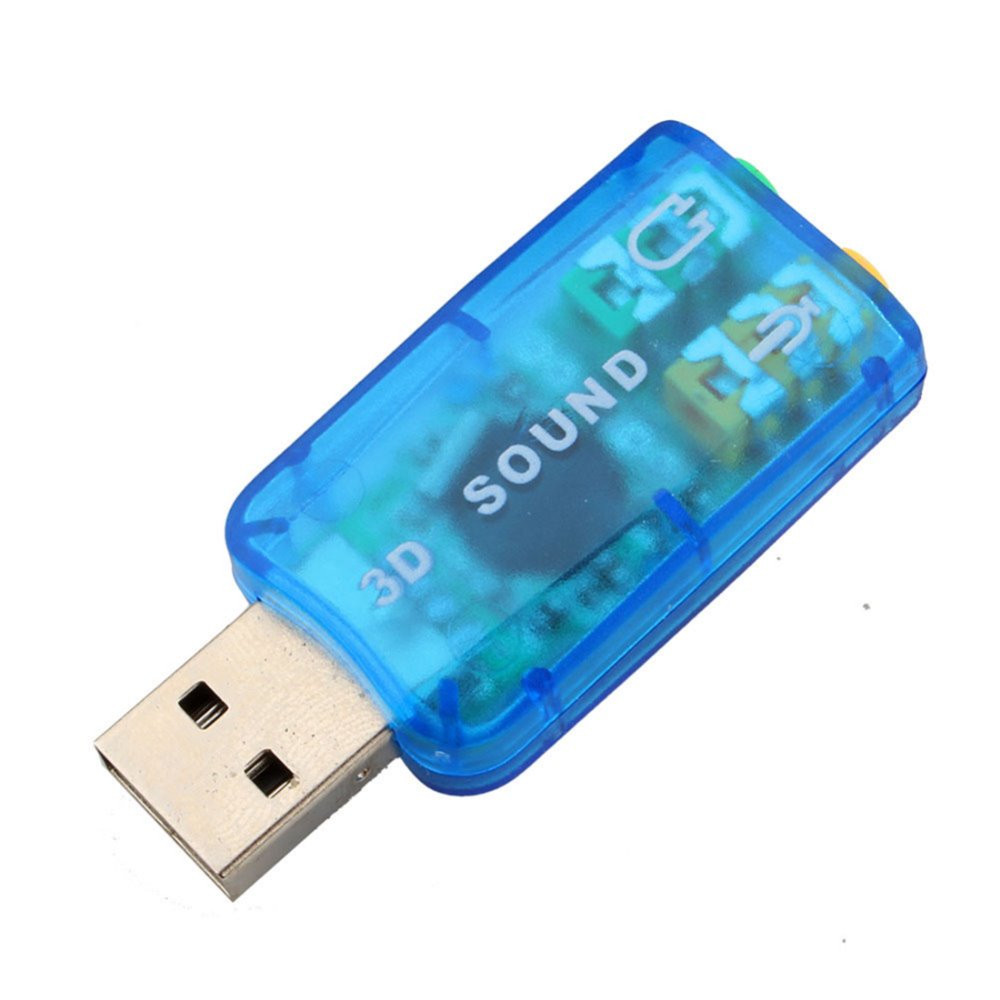 Buy Mic Speaker Usb 3d Sound Card Audio Adapter Virtual 5.1 Channel For ...