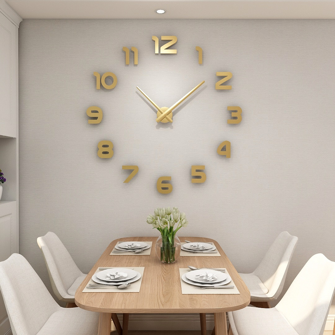 Buy Modern Fashion Large 47inch Diy Clock Wall Mounted For Living Room ...
