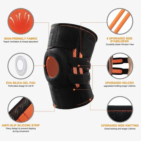 Buy Open Adjustable Knee Patellar Tendon Strap Knee Support Knee Brace ...