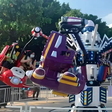 Buy Outdoor Amusement Park Jumping Rides Kids Flying Chair Super Wings ...