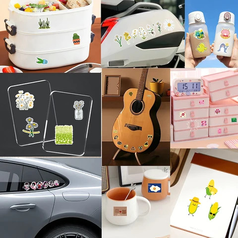 Buy 50pcs Anime Night Scene Stickers Two-dimensional Outdoor Scenery ...