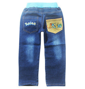 Buy Pikachu Pocket Monster Pokemon Boys Long Jeans Kids Pants Wholesale ...