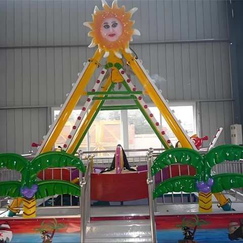 Buy Playground Attraction Kids Amusement Rides 12 Seats Mini Pirate ...
