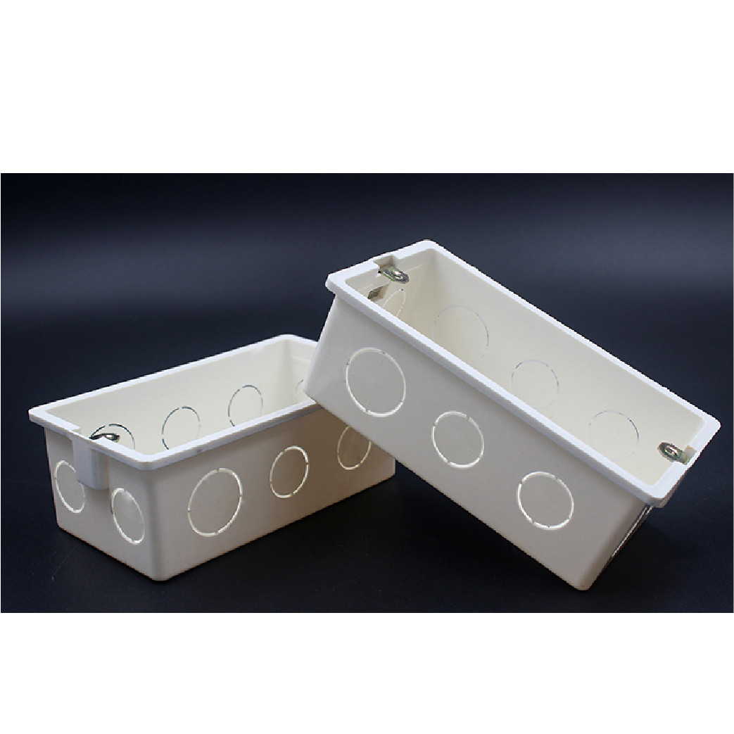 Buy Pvc Material 47mm Depth Flush Wall Switch Box Cable Junction Box ...