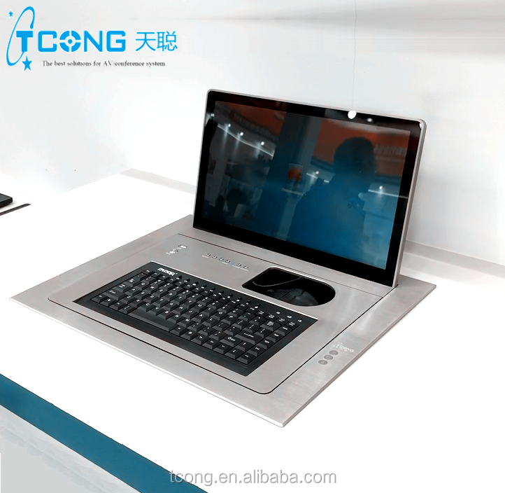 Buy Smart Conference Equipment Motorized Flip Up Lcd Monitor Lift Desk ...