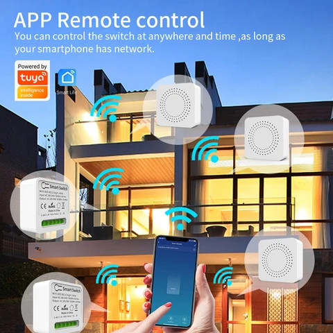 Buy Tidelink Wifi Zigbee Smart Switch Mini Breaker Module Smart Home ...