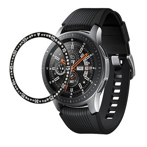Buy Time Table Luxury Diamond Bezel Ring For Samsung Watch Stainless ...