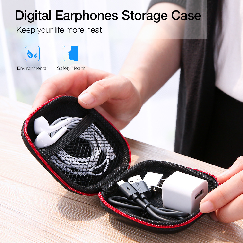 Buy Waterproof Eva Earphones/cables/charger Packing Box Headphone Hard ...