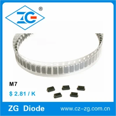 Buy Zg Diode Do-41 1a 1000v 1n4007 Smd Rectifier M7 Diode 1n4007 from ...