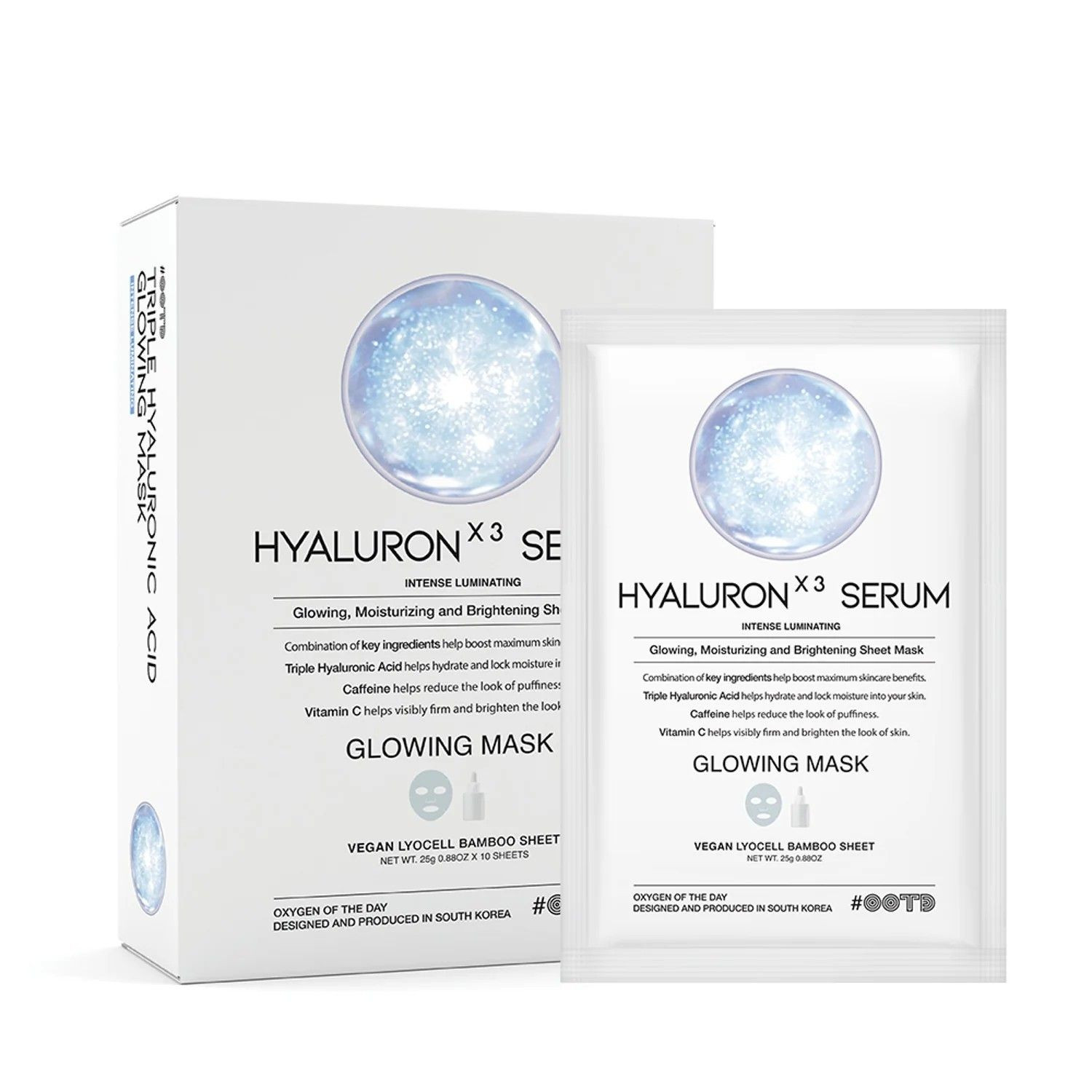 Buy #ootd Triple Hyaluron Acid Serum Glowing Mask from Dunveiled L.L.C ...