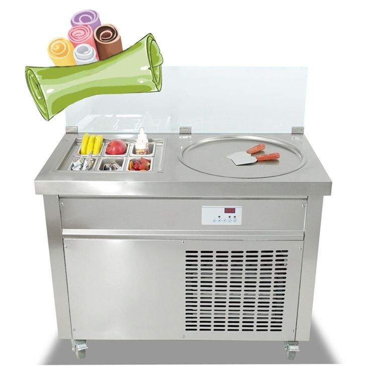 Buy 1006 Commercial Frosty Rolled Ice Cream Machine Stir-fried Yogurt ...