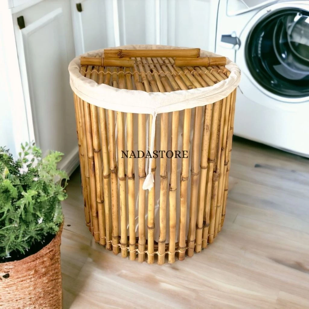 Buy Bamboo Laundry Basket "garong" | Bamboo Storage Box from Indo Lokal ...