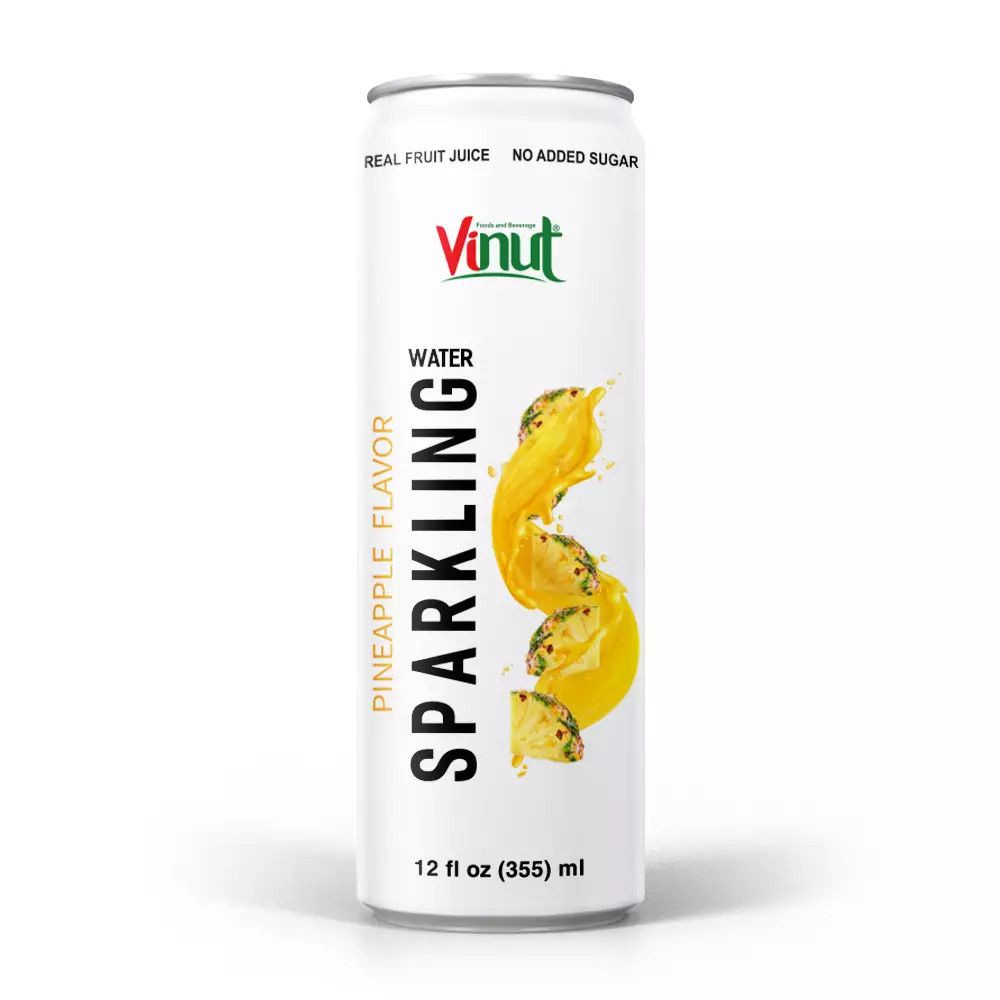 Buy Pineapple Sparkling Water No Added Sugar, No Sugar, Low Fat, Free ...