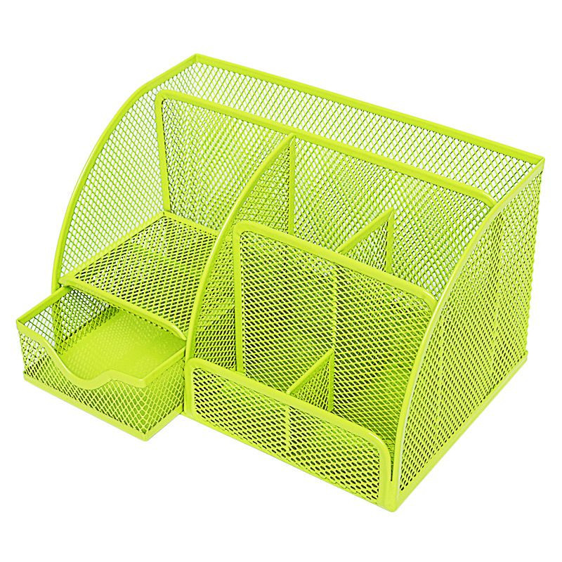Buy Metal Fixed Black Office Desktop Multi-function With Drawer Mesh ...