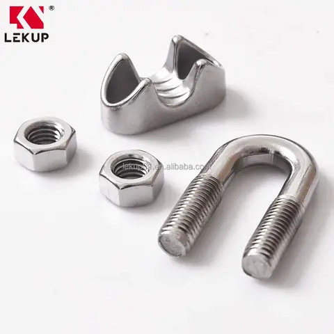 Buy 1/2 Inch M12 Wire Rope Clip 304 Stainless Steel U Bolt Saddle ...