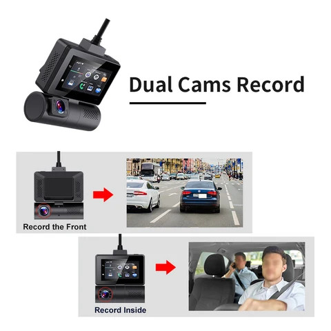 Buy 2k 4g Dashcam With Wifi Gps Tracking Adas Fit Cmsv6 And Support 4g ...