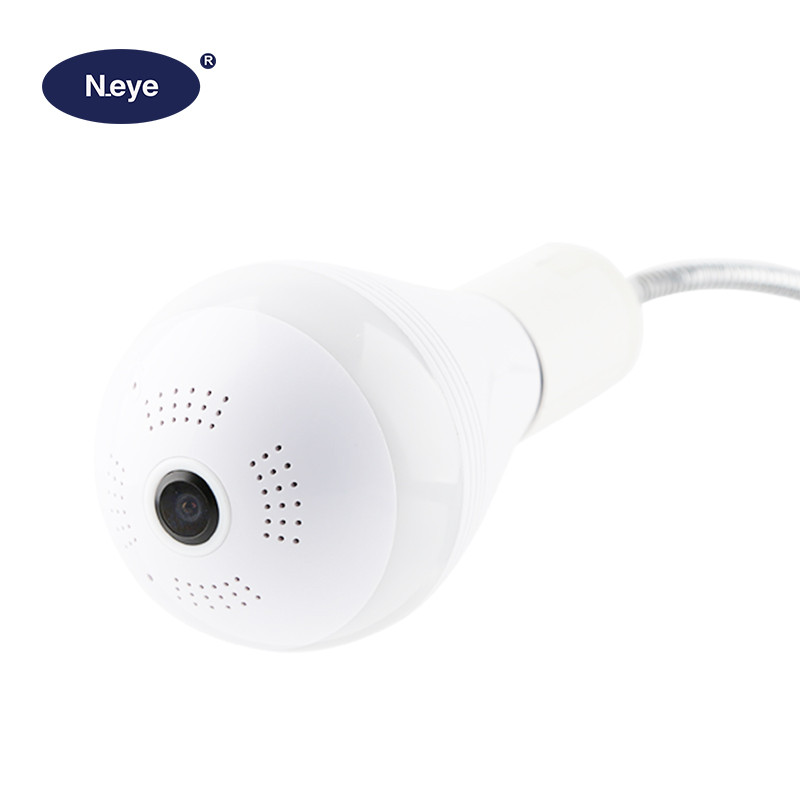 Buy 2mp Home Hidden Light Bulb Wifi Fisheye Lens Panoramic Cctv ...