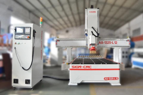 Buy 4 Axis Atc Cnc Router A8-1325-l8 Engraving And Cutting Machine With ...