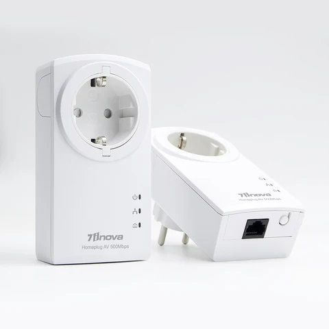 Buy 7inova Av500 Homeplug Av Standard Passthrough Powerline Ethernet ...