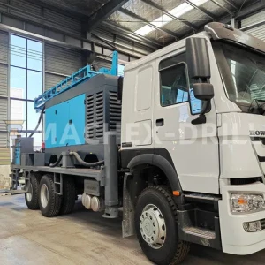 Buy 800 Meters Deep Rock Well Drilling Rig Truck Chassis Dth Water Well ...