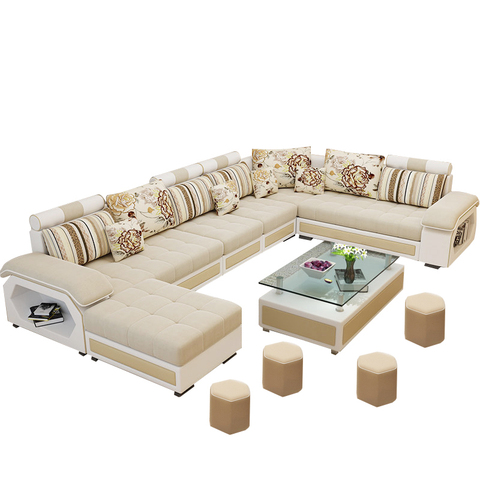Buy A2z Design Set 7 Seater Living Room Furniture Leather Sets Designs ...