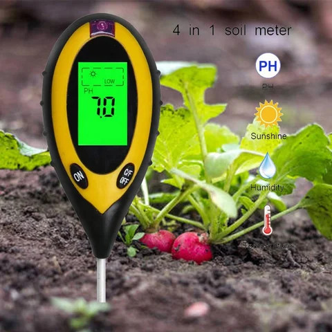Buy Agricultural Garden House Plants Soil Ph Meter Probe Portable 4 In ...