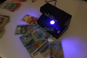 Buy Black Mains Powered Uv Bank Note Checker Electronic Uv Counterfeit ...