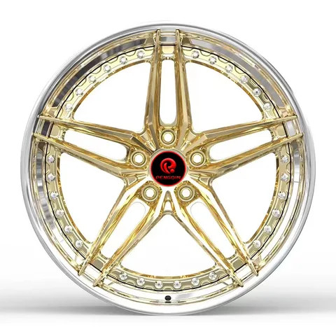 Buy Car Hub Concave Wheels Forged Aluminum Chrome Pcd 5x112/114.3/120 ...