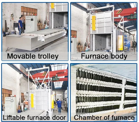 Buy Car Type Heat Treatment Furnace Trolley Type Tempering Furnace For ...