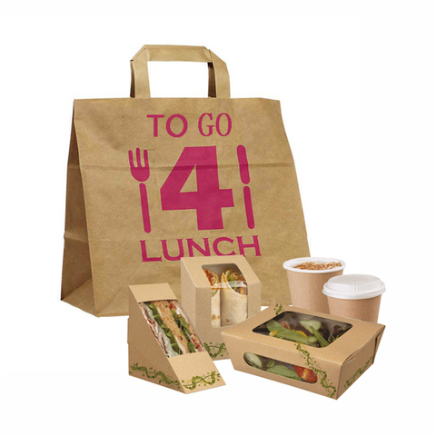 Buy Cardboard Food Takeout Square Containers Carry Out Packaging ...