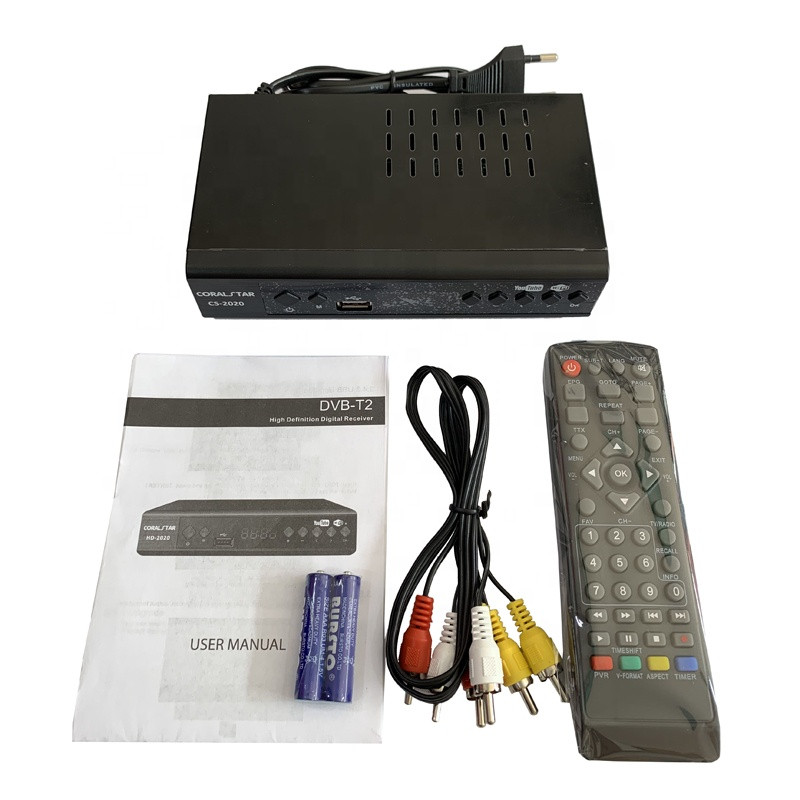 Buy Coralstar Mini Tv Box Dvb T2 Tv Box Digital Satellite Receiver Set ...