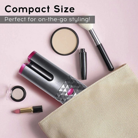 Buy Cordless Portable Curly Hair Machine Wireless Curling Iron Tenaza ...