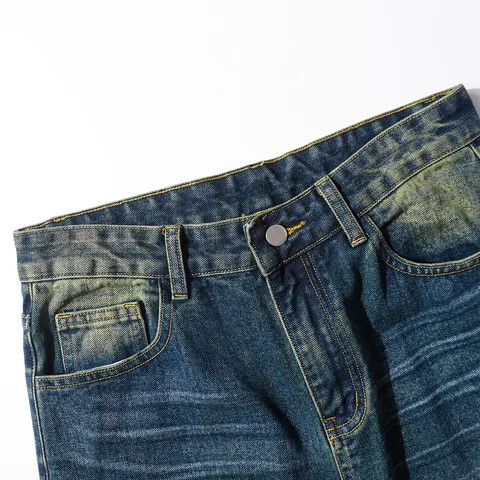 Buy Custom Distressed Enzyme Wash Stonewashed Streetwear Hip Hop Y2k ...