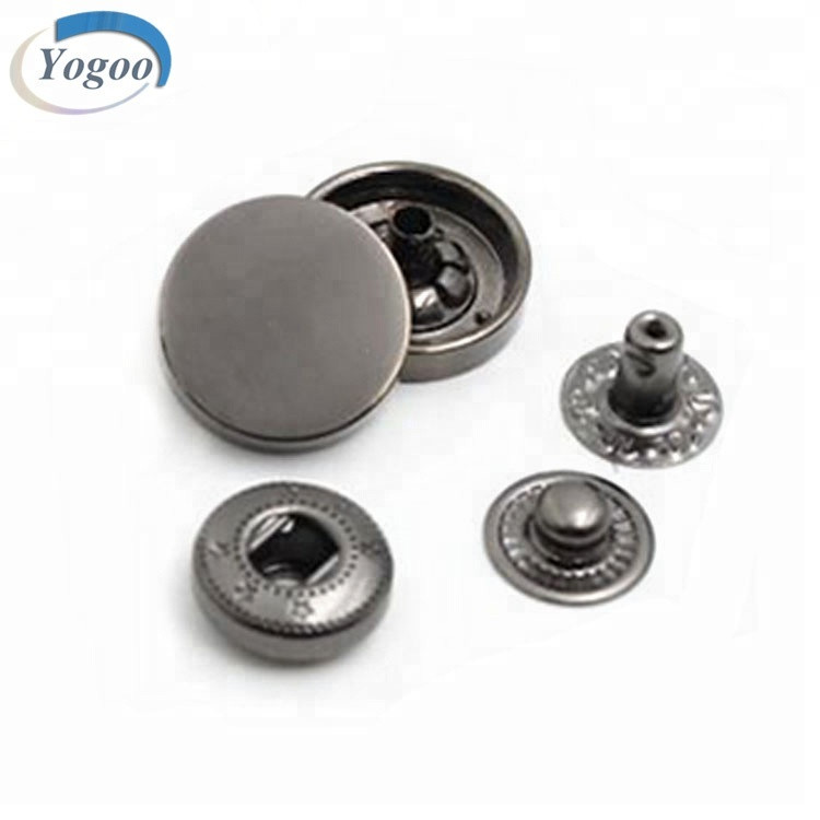 Buy Custom Four Part 15mm Gold Round Alloy Metal Snap Button Snap For ...