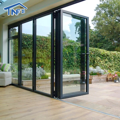 Buy Custom Popular Waterproof Outdoor Patio Accordion Doors Aluminum ...