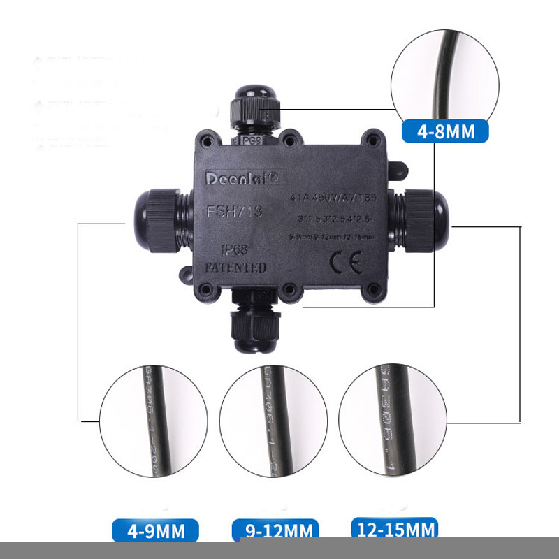 Buy Customized 4 Holes Plastic Electrical Connector Box Cable Wire ...