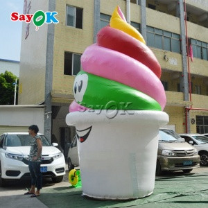 Buy Customized Giant Inflatable Ice Cream Cone Ice Cream Inflatable Toy ...